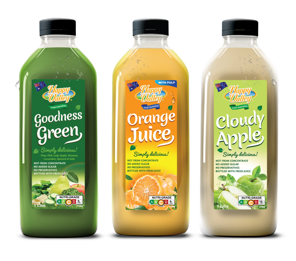 Happy Valley Fresh Juice | Australian Fine Foods - 100% Fresh Juice
